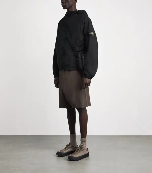 Stone Island Nylon Stretch-tc Hooded Zip-up Jacket