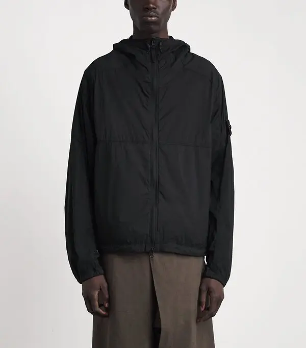 Stone Island Nylon Stretch-tc Hooded Zip-up Jacket