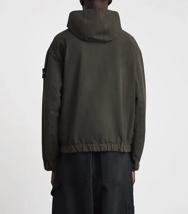 Stone Island Organic Cotton Ripstop Hooded Overshirt