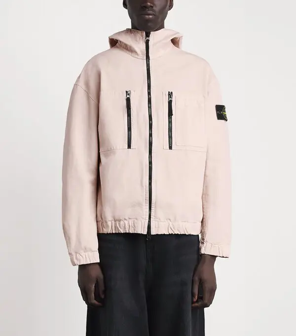 Stone Island Organic Cotton Ripstop Hooded Overshirt