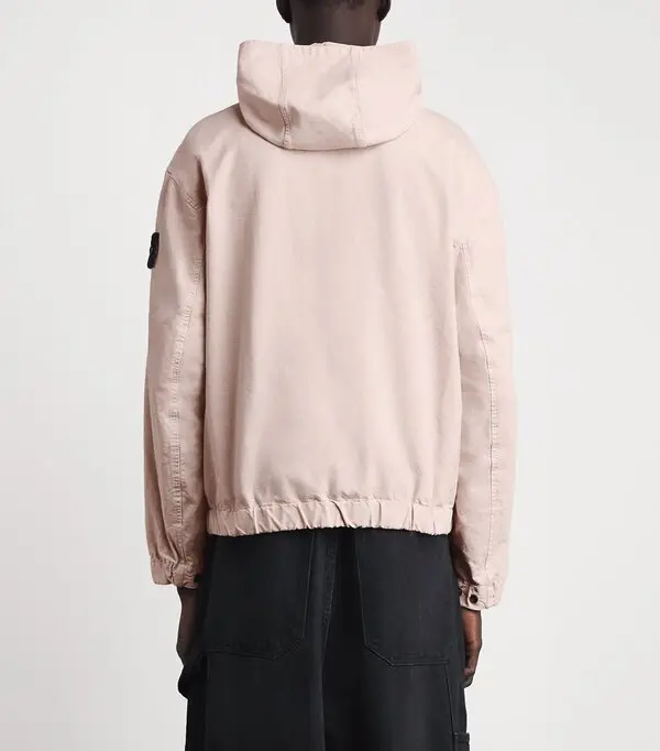 Stone Island Organic Cotton Ripstop Hooded Overshirt