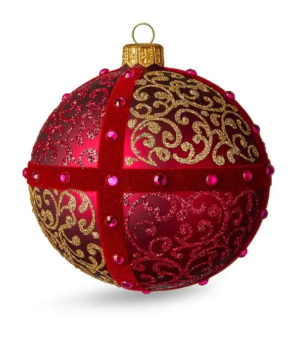 Harrods Glass Embellished Bauble