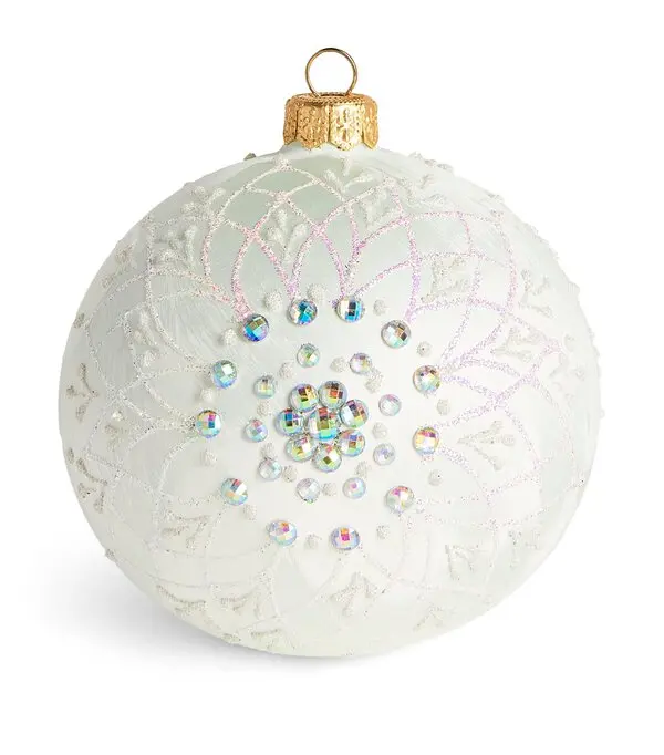 Harrods Crystal-embellished Flower Bauble