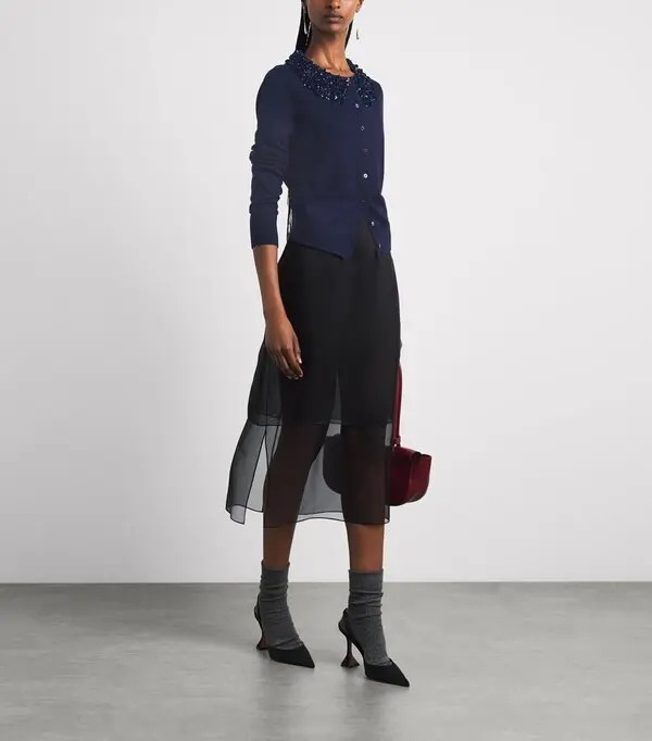 Ulla Johnson Merino Wool Embellished Cardigan