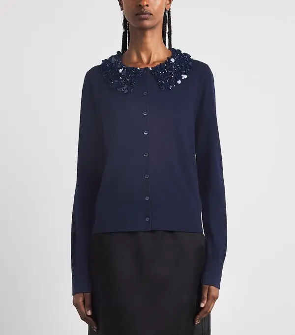 Ulla Johnson Merino Wool Embellished Cardigan