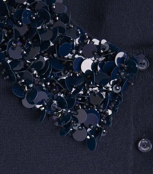 Ulla Johnson Merino Wool Embellished Cardigan