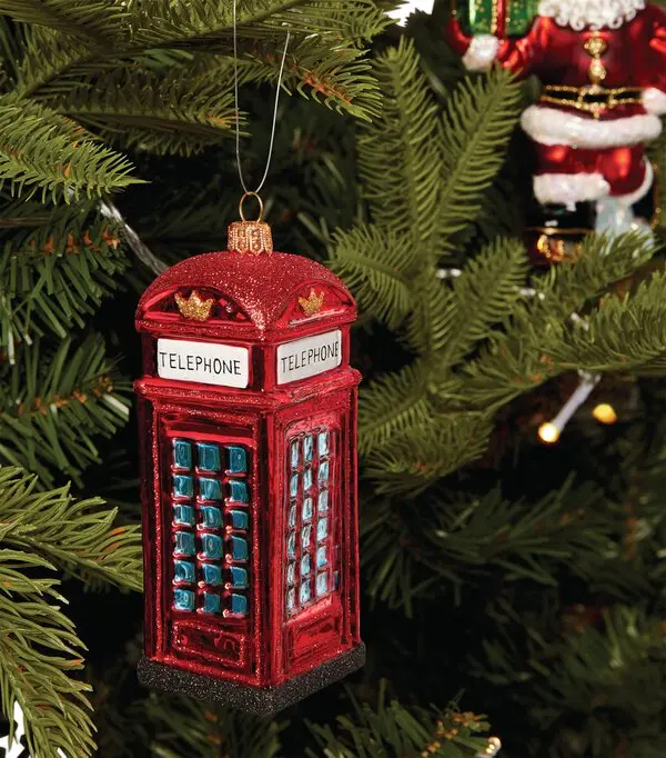 Harrods Telephone Box Christmas Decoration