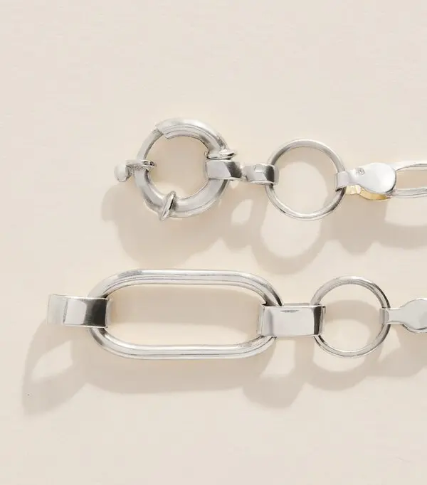 FYR Sterling And Onyx Link Bracelet