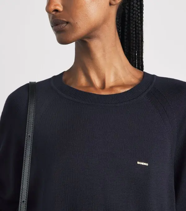 Sandro Wool-blend Logo Sweater