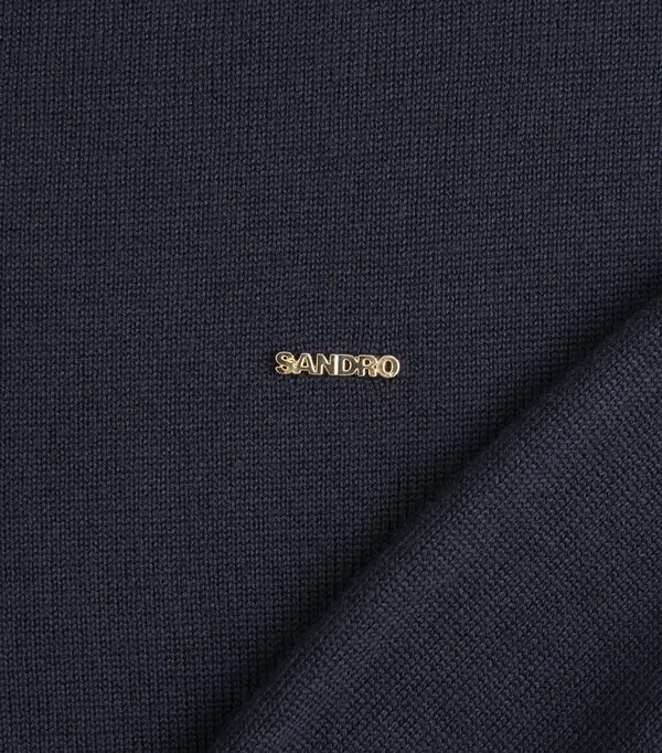 Sandro Wool-blend Logo Sweater