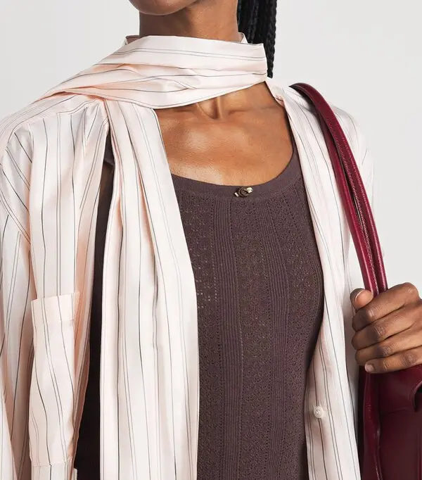 Sandro Pointelle Bow-detail Tank Top