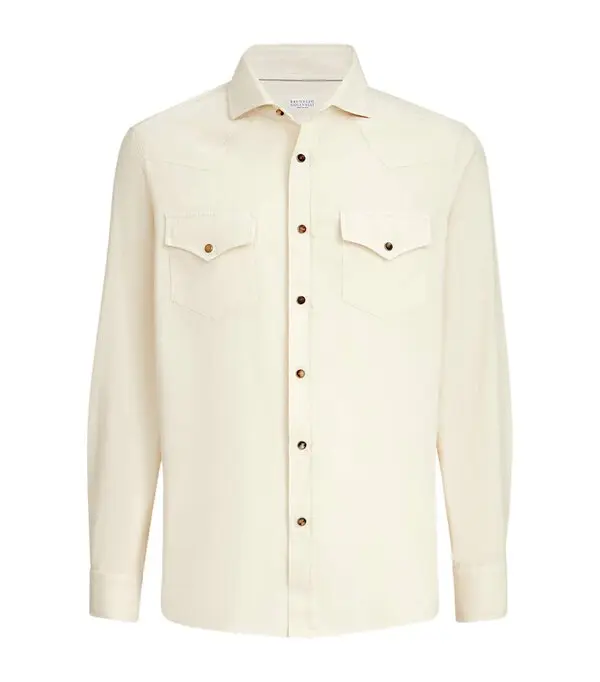Brunello Cucinelli Cotton Western Shirt