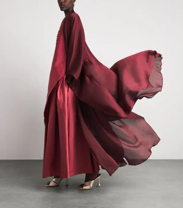 ABADIA Chiffon Bisht Cloak