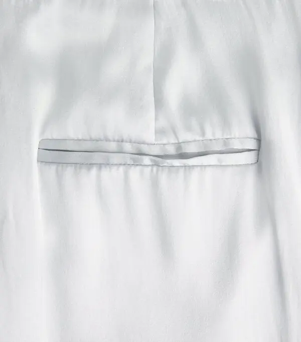 ABADIA Wide Leg Satin Trousers