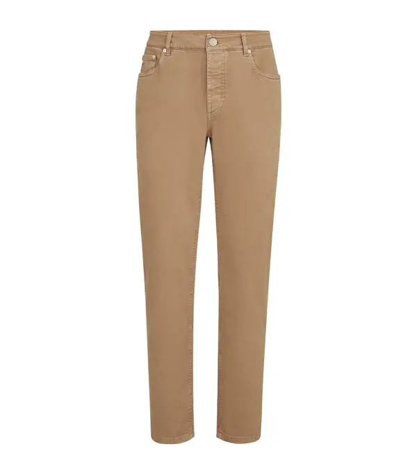 Brunello Cucinelli Denim Garment-dyed Trousers