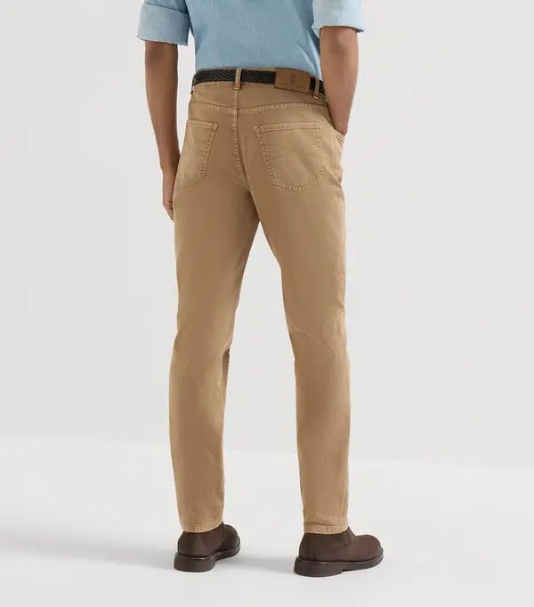 Brunello Cucinelli Denim Garment-dyed Trousers