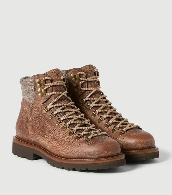 Brunello Cucinelli Leather Ankle Boots