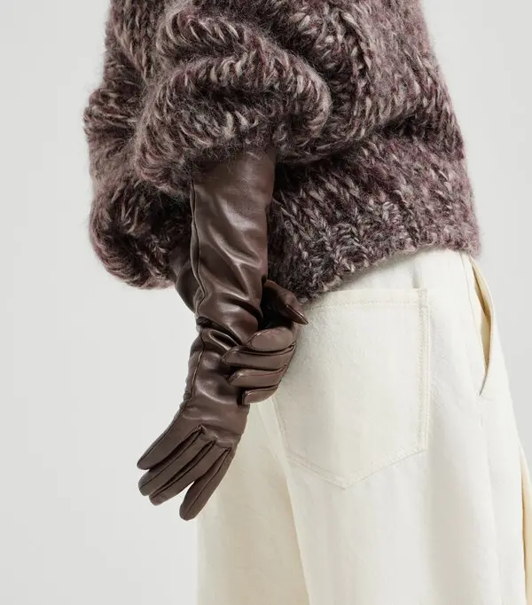 Brunello Cucinelli Leather Gloves