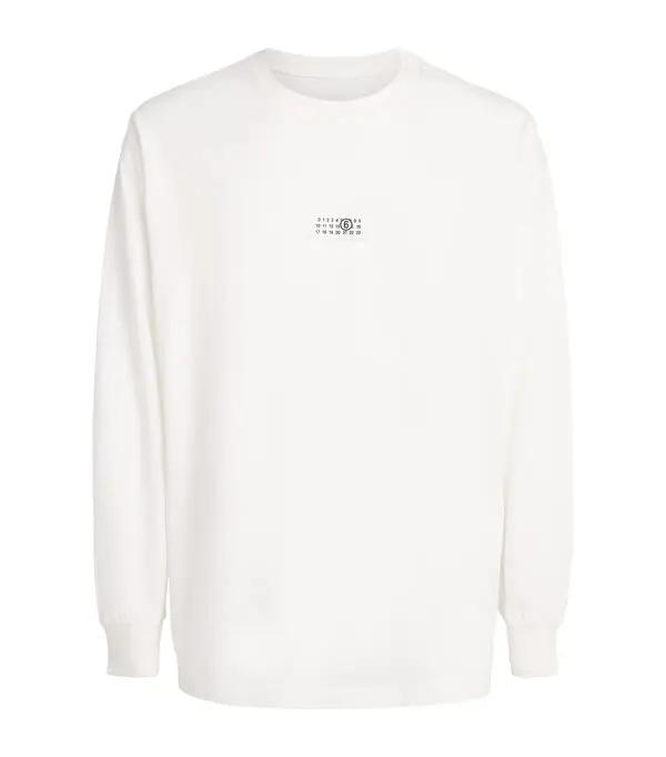 MAISON MARGIELA Cotton Numerical Logo T-shirt - White