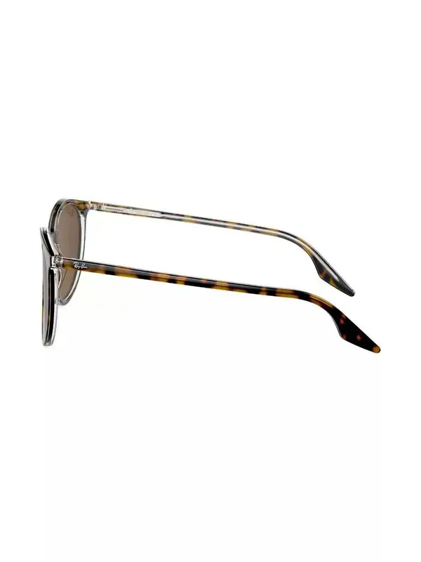 Ray-ban Logo-print Round-frame Sunglasses