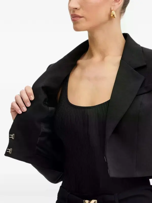 FRACOMINA Logo-detail Cropped Blazer