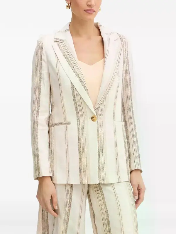 FRACOMINA Striped Button Blazer