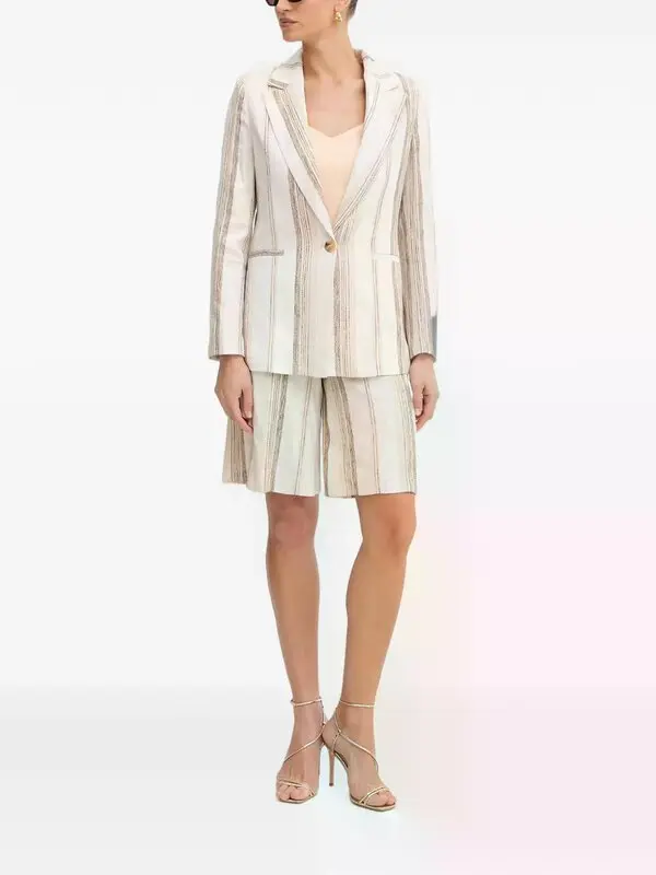 FRACOMINA Striped Button Blazer