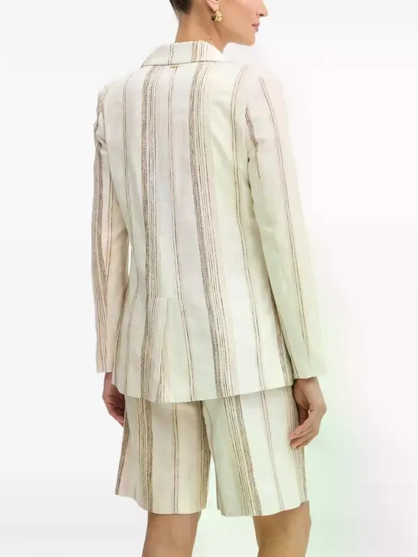 FRACOMINA Striped Button Blazer