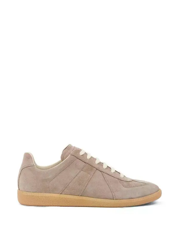 MAISON MARGIELA Replica Panelled Suede Sneakers - Brown