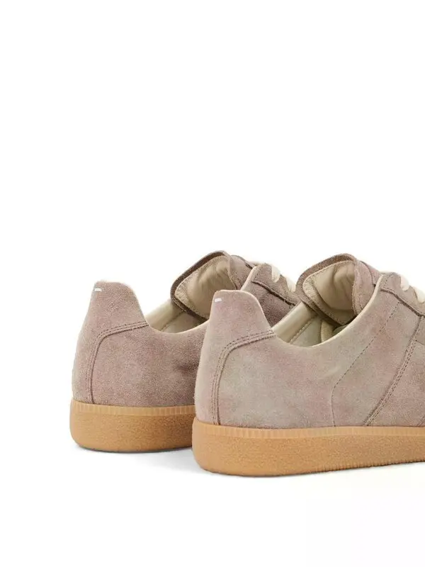 MAISON MARGIELA Replica Panelled Suede Sneakers - Brown