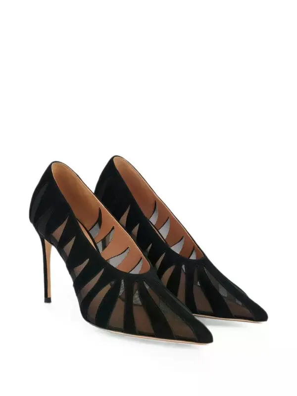 MALONE SOULIERS Tippi Panelled Suede Pumps