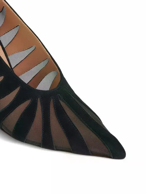 MALONE SOULIERS Tippi Panelled Suede Pumps
