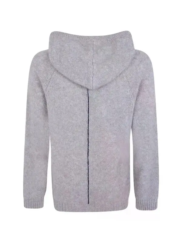 Giorgio Armani Alpaca Contrast Stitch Hoodie