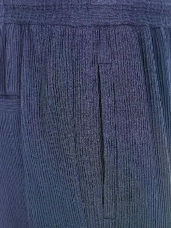 Giorgio Armani Crinkled-effect Drawstring Trousers