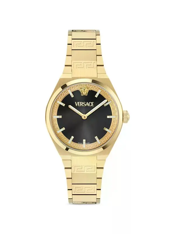Versace V-auria 35mm Watch - Black