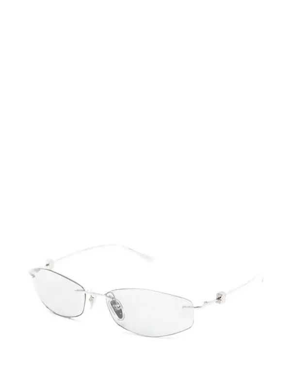 Balenciaga Rimless Geometric-frame Sunglasses