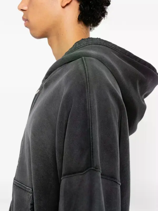 MOOJI MOOJI Faded Zip-up Hoodie