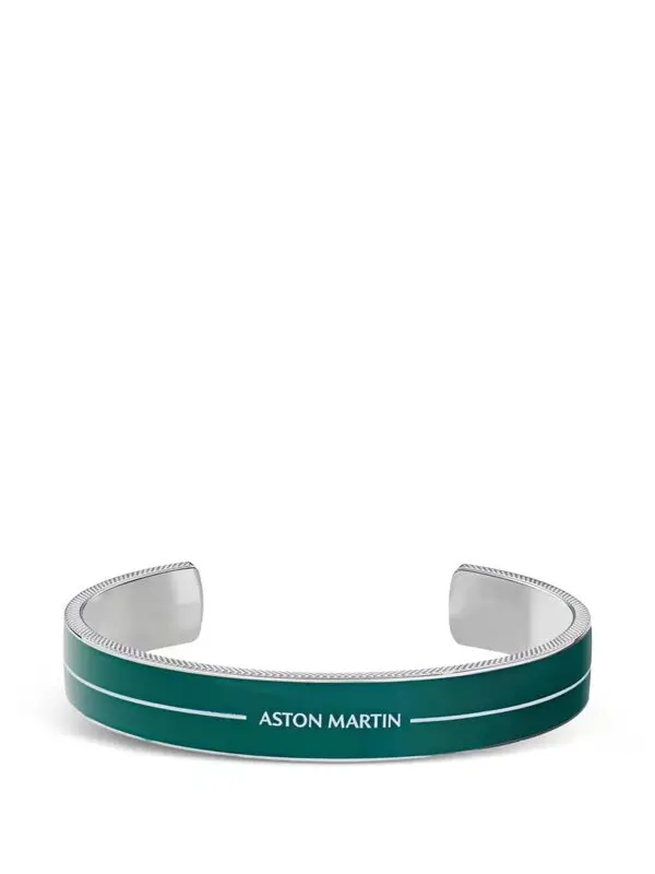 ASTON MARTIN WATCHES Aston Martin Logo Detail Cuff Bracelet - Silver