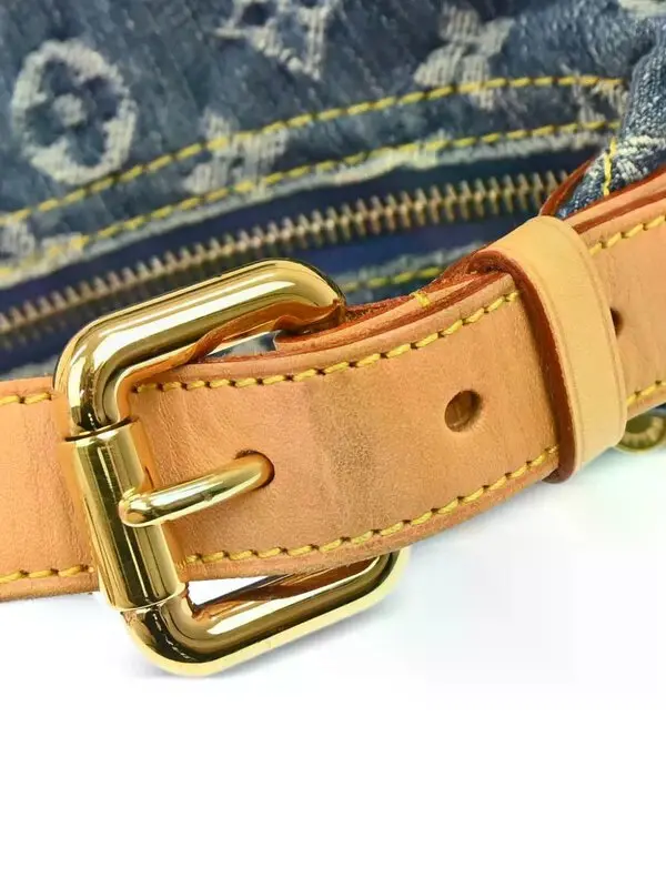 LOUIS VUITTON Monogram Denim Baggy Shoulder Bag