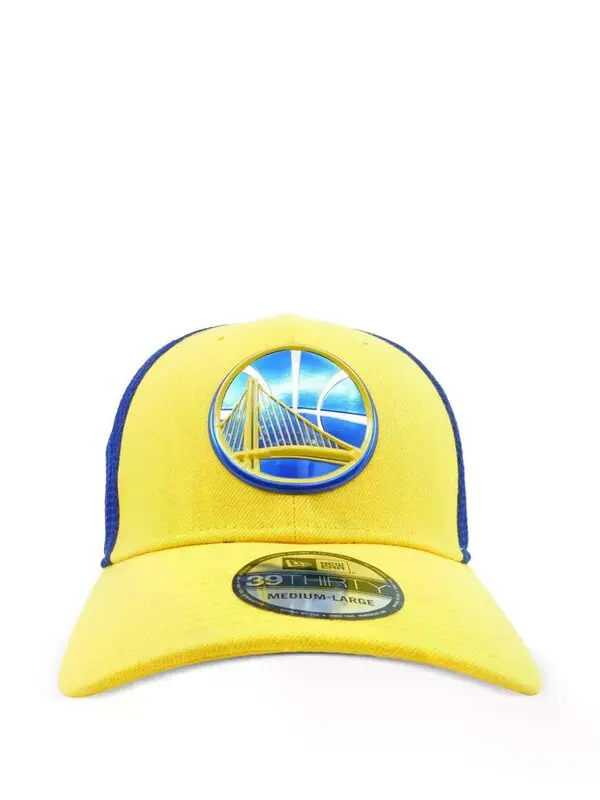 New Era 39thirty Golden State Warriors On The Court Stretch Fit Cap - Yellow