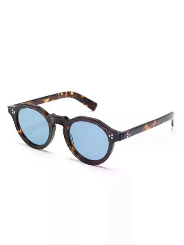 EYEVAN7285 Round Frame Sunglasses With Blue Tinted Lenses