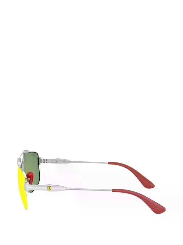 Ray-ban X Scuderia Ferrari Rectangle-frame Sunglasses
