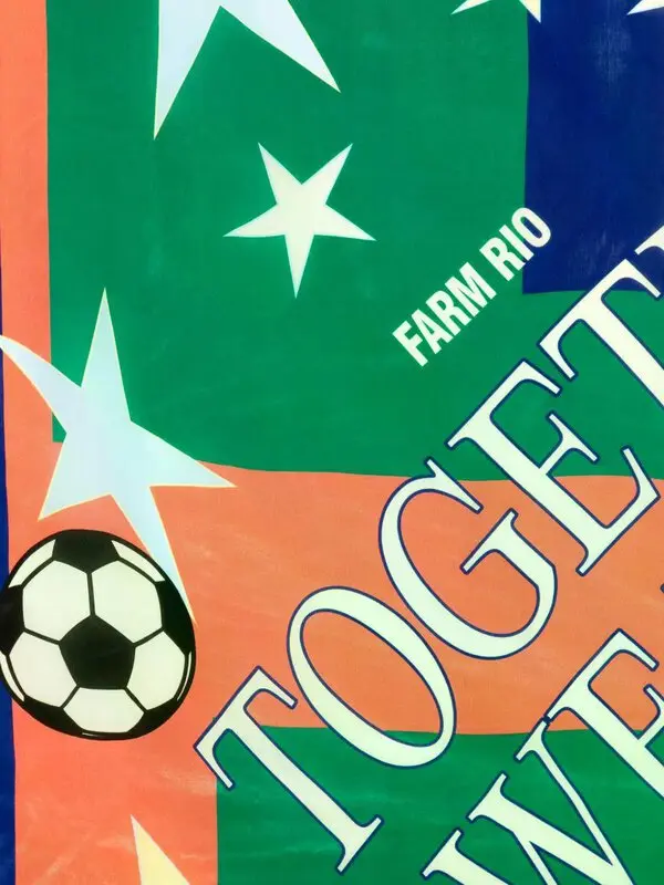 Farm Rio Graphic-print Star-motif Scarf