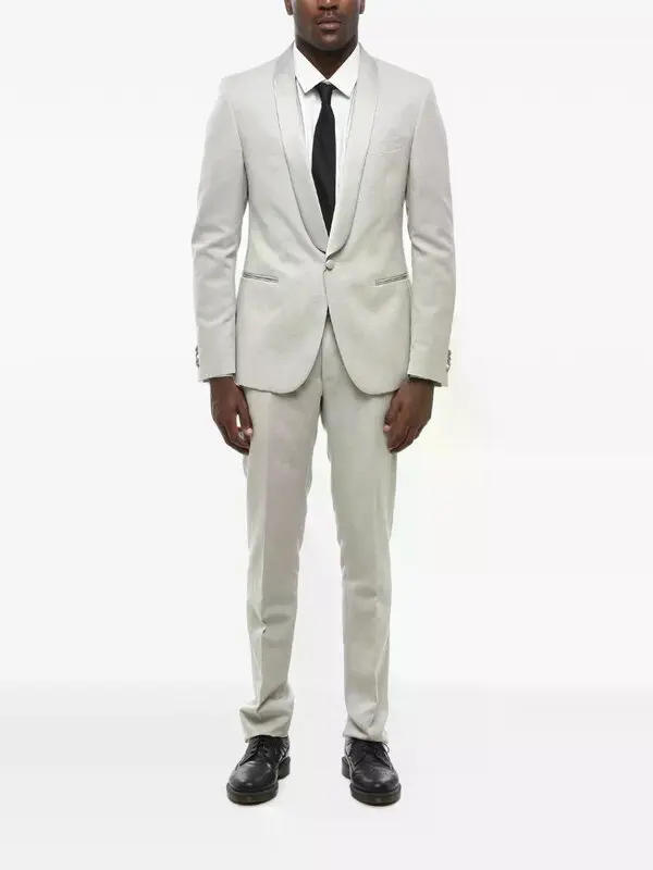 Corneliani Satin Shawl-lapel Suit - Neutrals