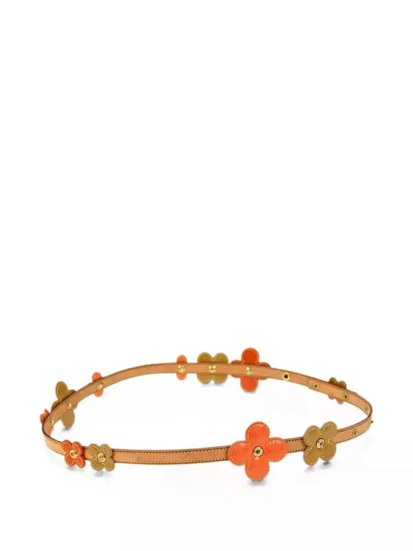 LOUIS VUITTON Lexington Flower-motif Belt