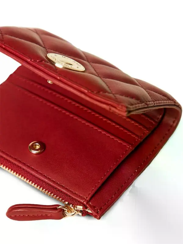 TWINSET Quilted Logo-plaque Wallet