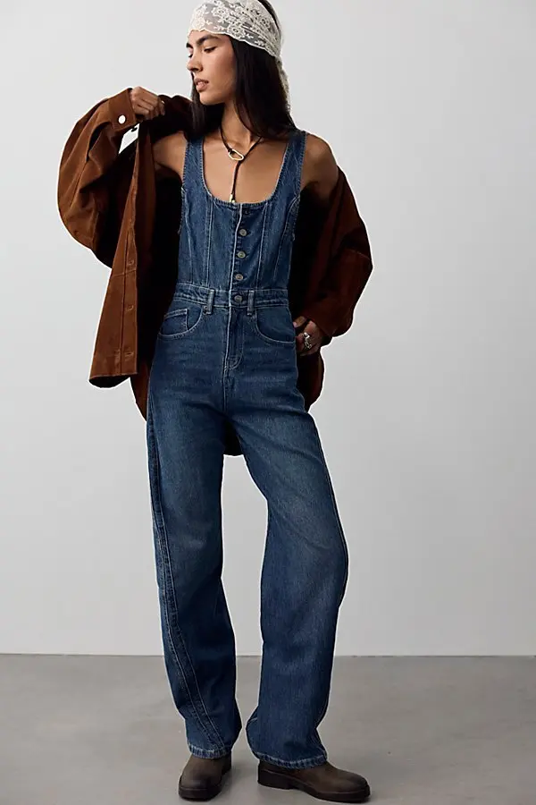 We The Free Corsica Twisted Seam Jumpsuit - Celestial