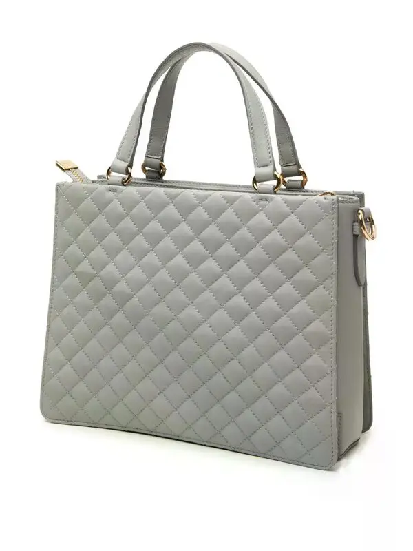 FERRAGAMO Quilted Leather Vara Bow Tracy Satchel