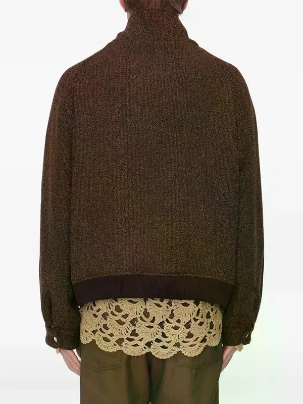 SONG FOR THE MUTE Tweed Raglan-sleeve Jacket