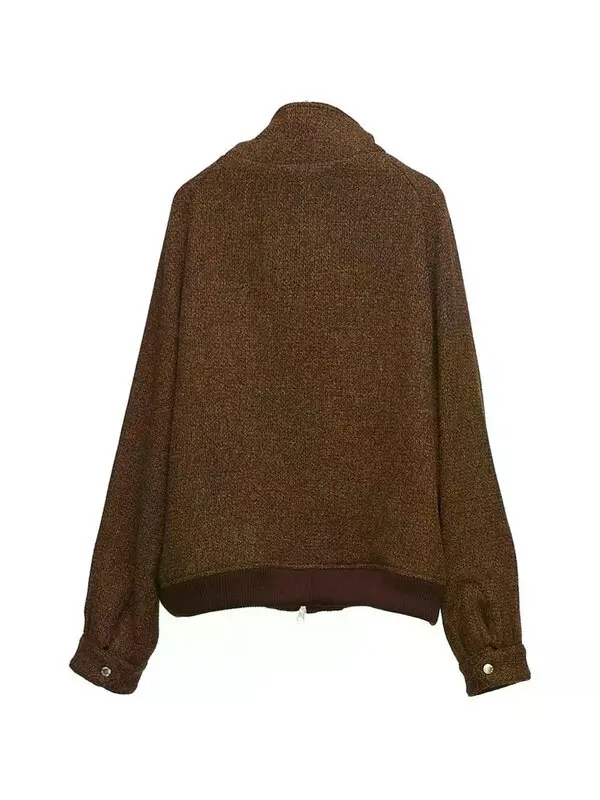 SONG FOR THE MUTE Tweed Raglan-sleeve Jacket